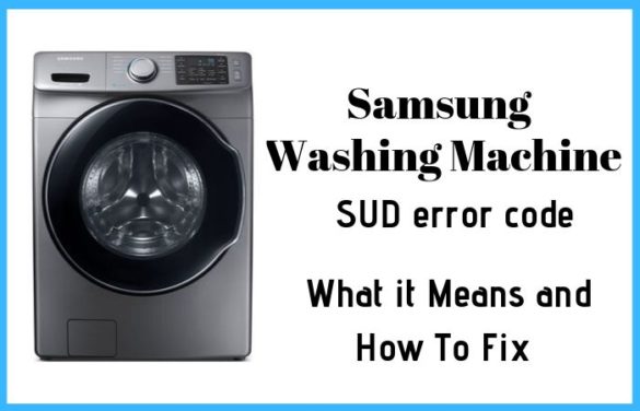 Samsung Washer Sud code (5ud) - Easy fix - Howtofixit.net