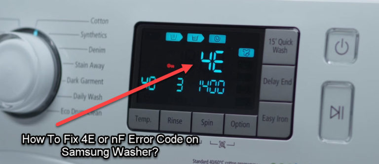 All Samsung Washing Machine Error Codes - How To Fix It