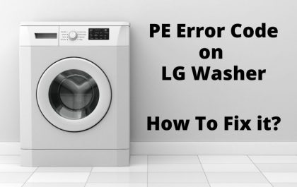 UE Error Code On LG Washer- 6 causes and How To Fix It