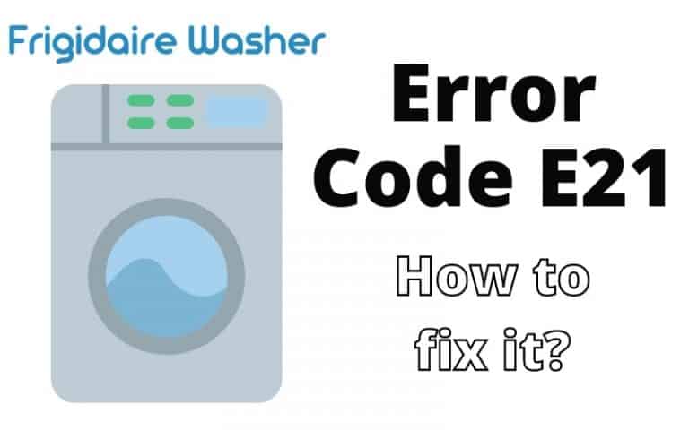 Maytag Washer F9 E1 error code- Troubleshooting Guide - How To Fix It